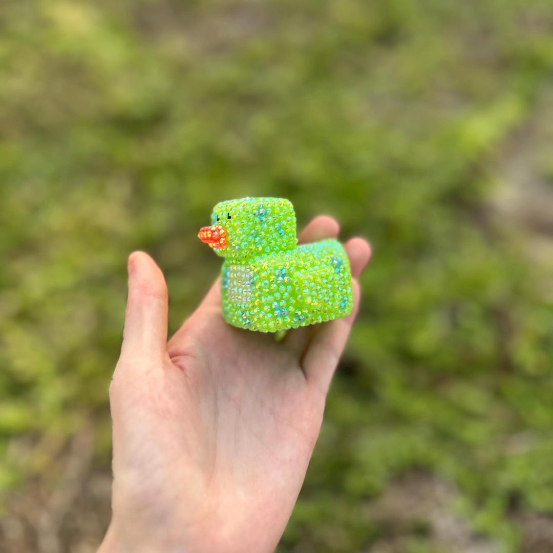 Bedazzled Minecraft Rubber Duck - Etsy