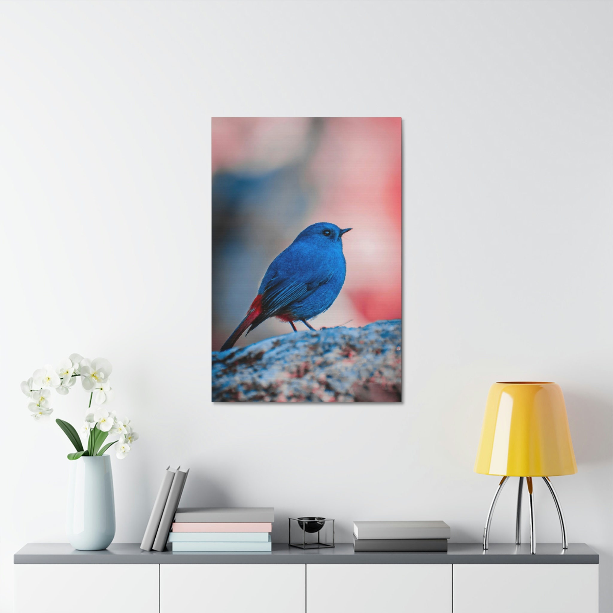 Blue Bird Beautiful Nature Rock Poster Canvas Decoration - Etsy
