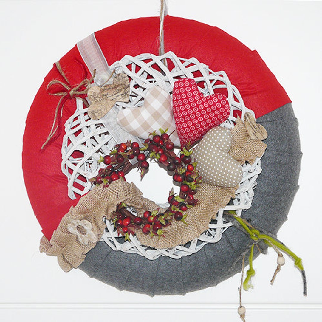 DEKO Door Wreath Wall Wreath Wreath Shabby Romance - Etsy