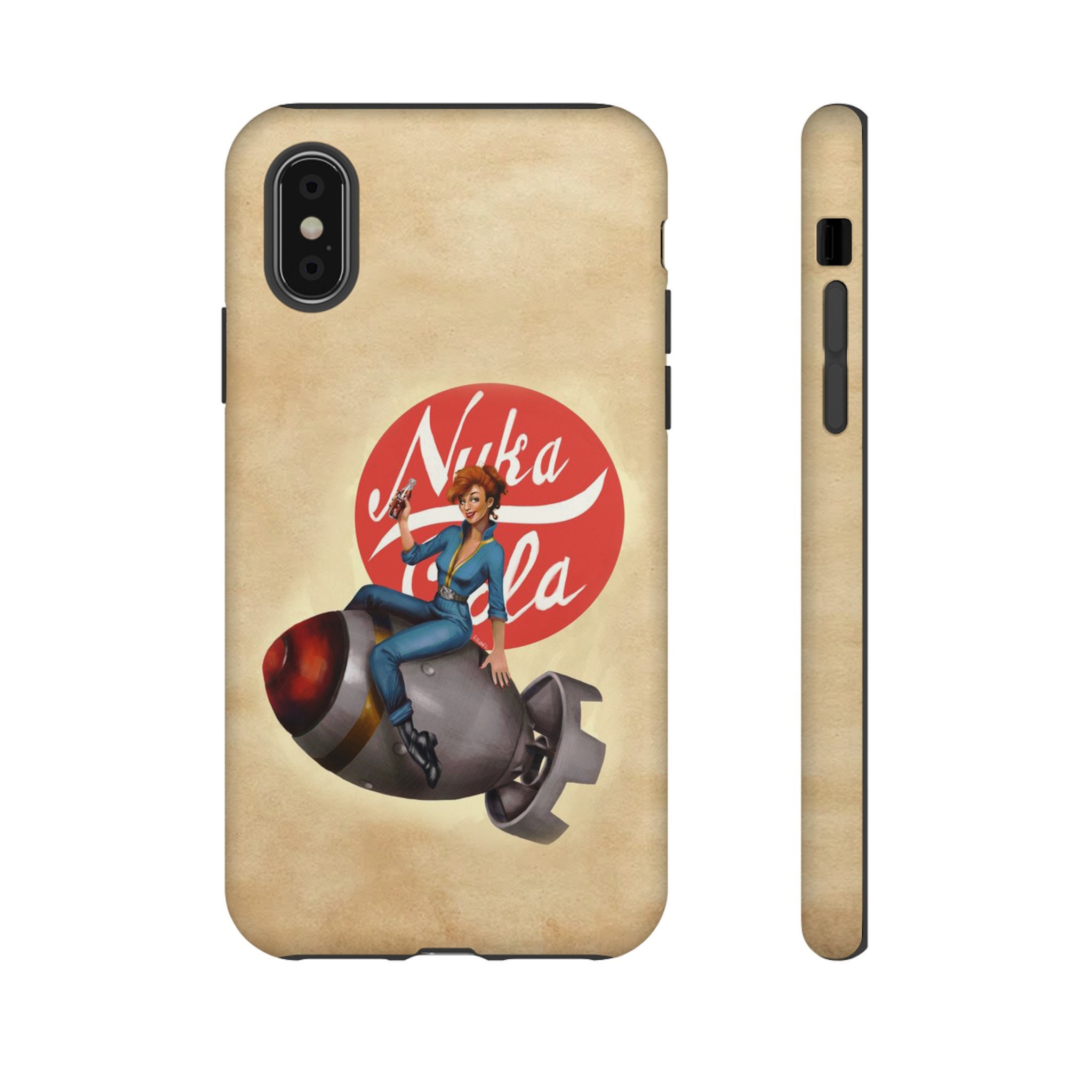 Nuka Cola Fatman Fallout Vault Tec Tough Case for iPhone XR XS 11 12 13 ...