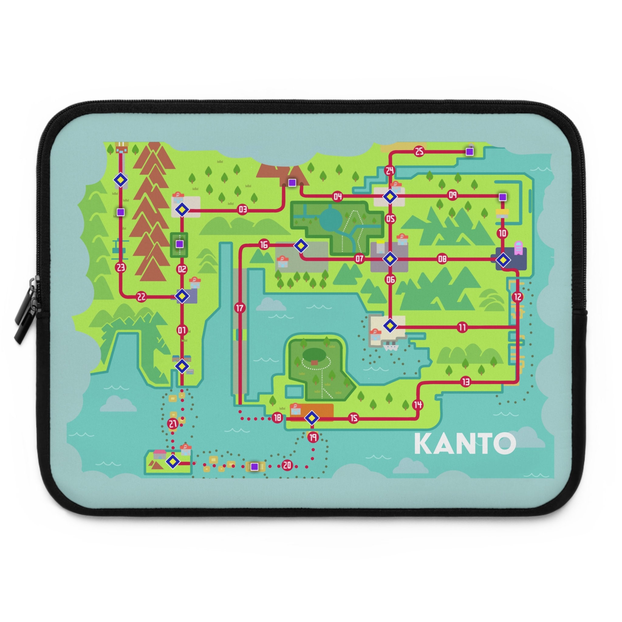 Kanto Map From Pokemon Red/blue MacBook Air 15 Pro 13 14 16 15 Air 13 ...