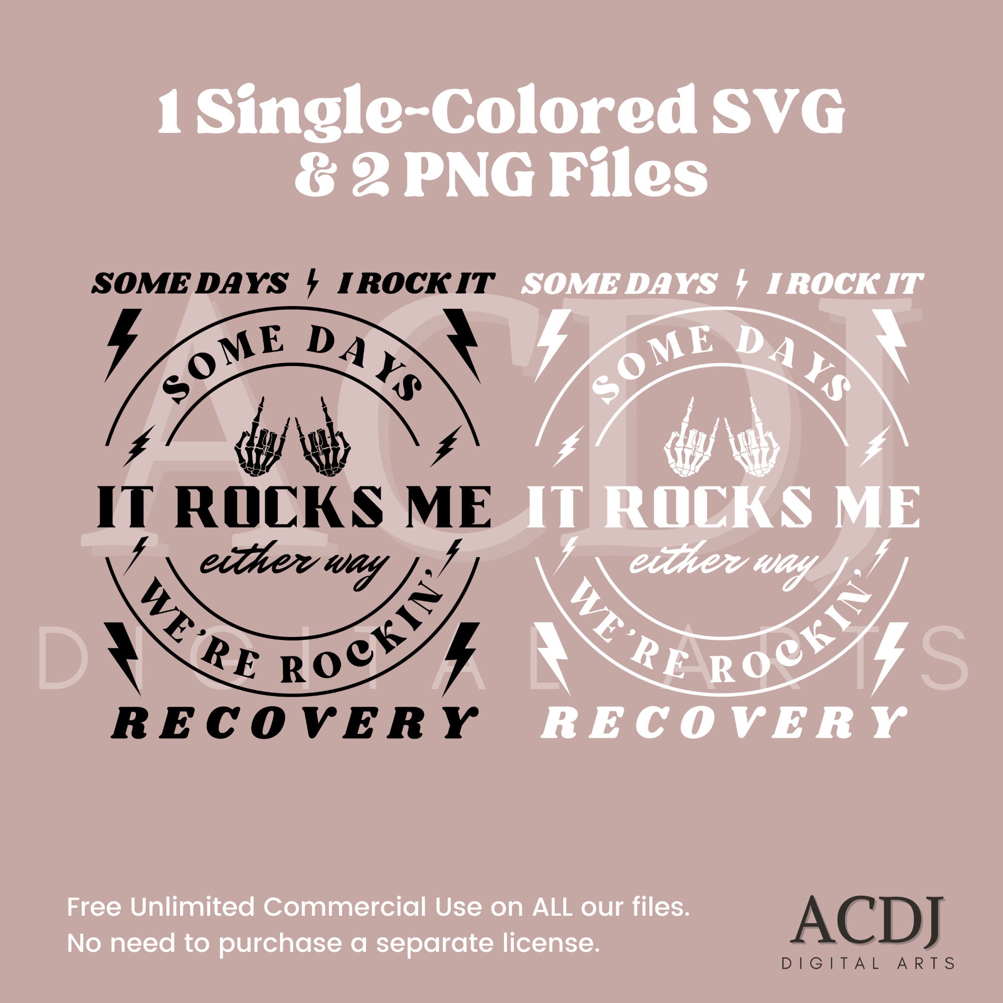 Rocking Recovery SVG Sobriety Svg Recovery Svg Mental Health Svg Png ...