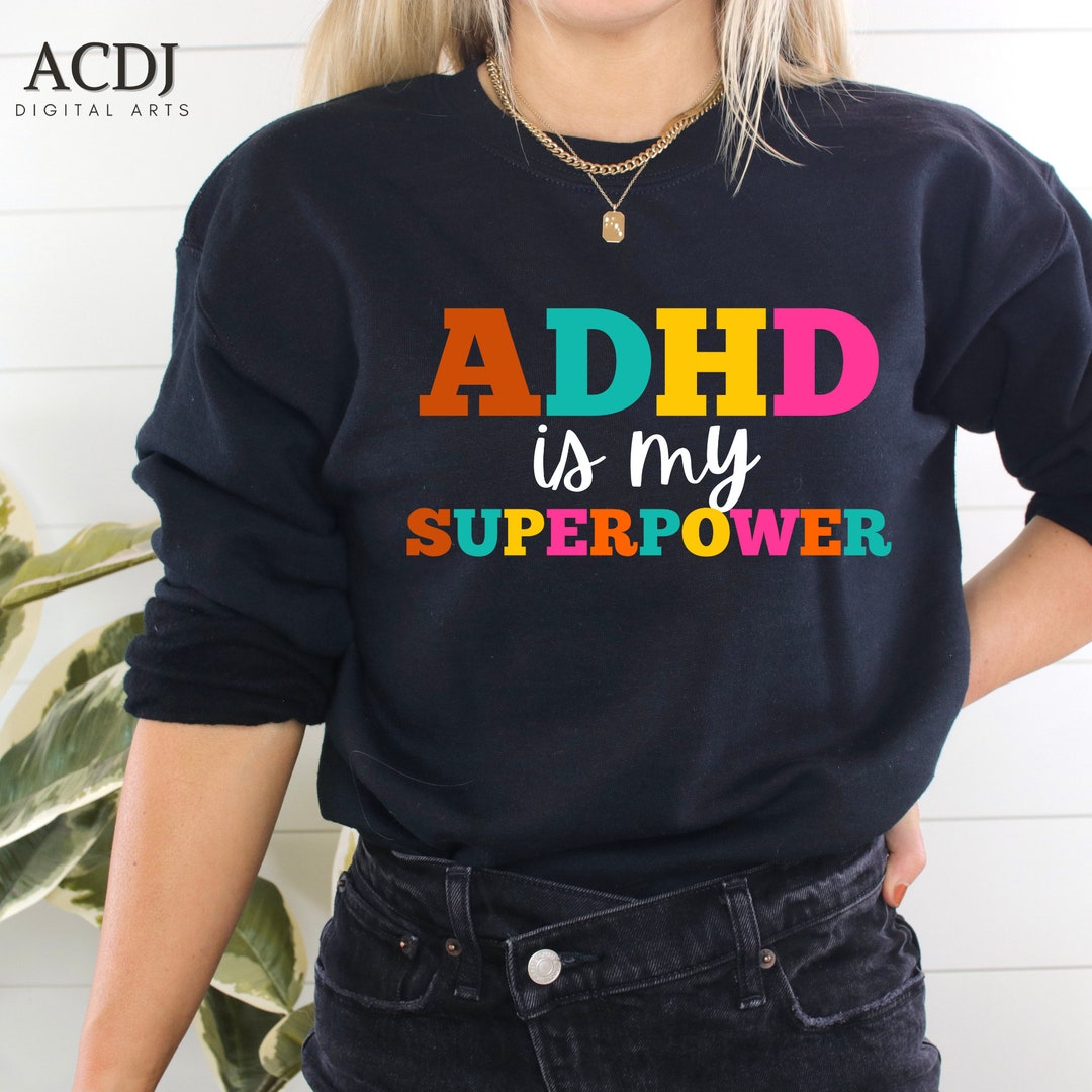 ADHD is My Superpower PNG Sublimation Design Autism Awareness ...