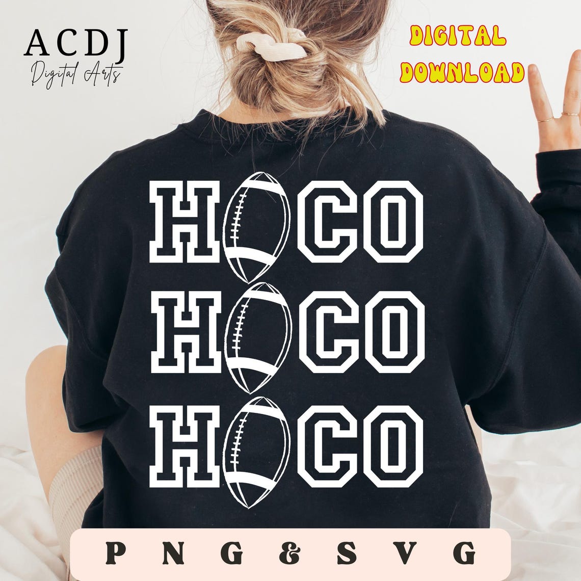 Hoco 2024 Bundle Svg Png Homecoming Game Football Squad High School ...