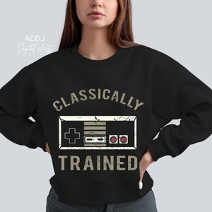 Gamer Tshirt Classically Trained Video Game Gamer Gift Vintage T-shirt ...