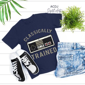 Gamer Tshirt Classically Trained Video Game Gamer Gift Vintage T-shirt ...