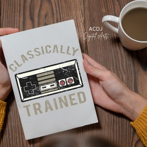 Gamer Tshirt Classically Trained Video Game Gamer Gift Vintage T-shirt ...