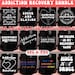 Addiction Recovery Bundle Svg Png Recovery Awareness Shirt Cut File ...