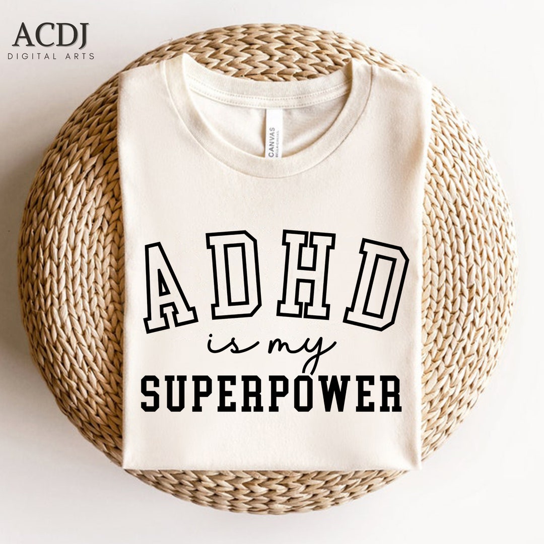ADHD is My Superpower SVG Neurodiversity Png Sublimation Design Autism ...