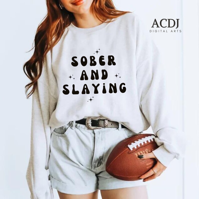Sober and Slaying SVG Sobriety Svg Recovery Svg Mental Health Svg Png ...