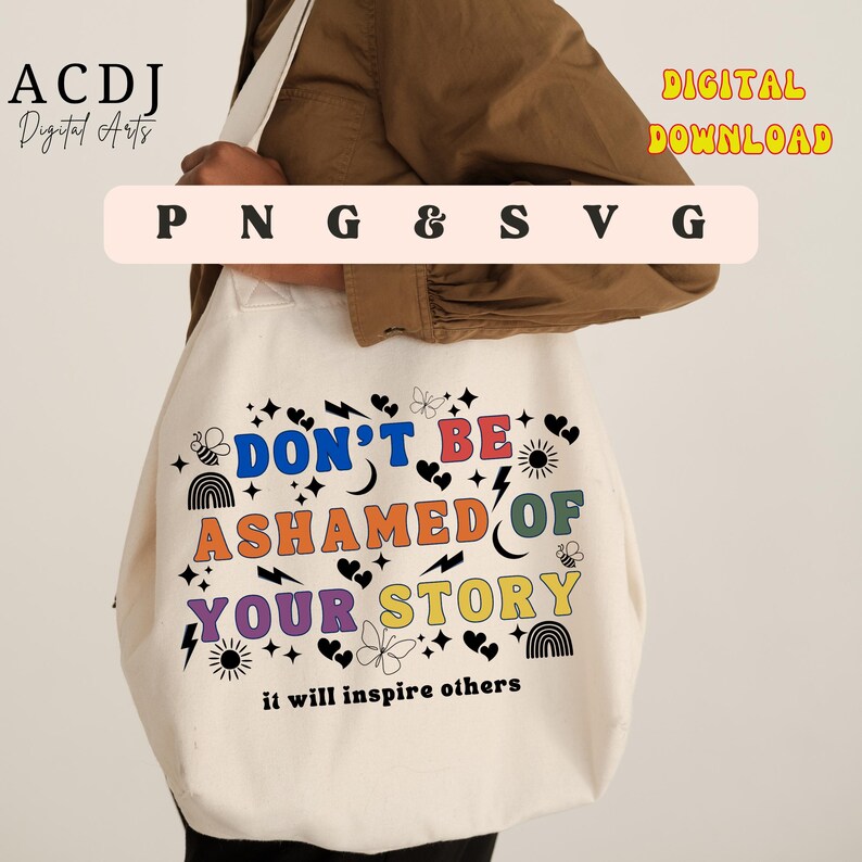 Mental Health Awareness Svg Png: "don't Be Ashamed" Design (digital ...