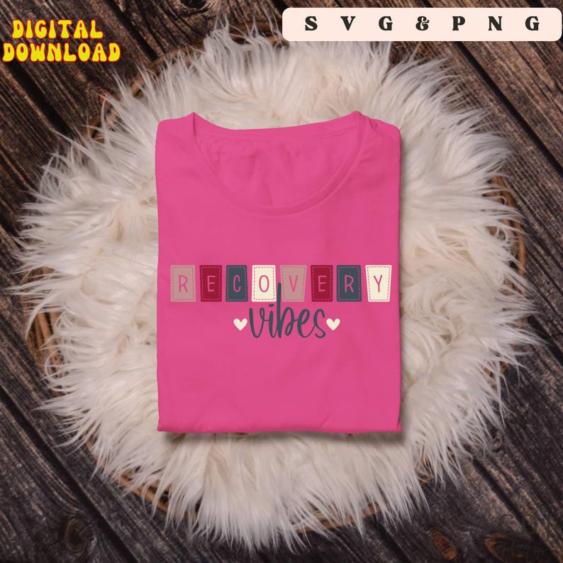 Recovery Vibes Svg Png Digital Download Gift for Him Svg Png Sobriety ...