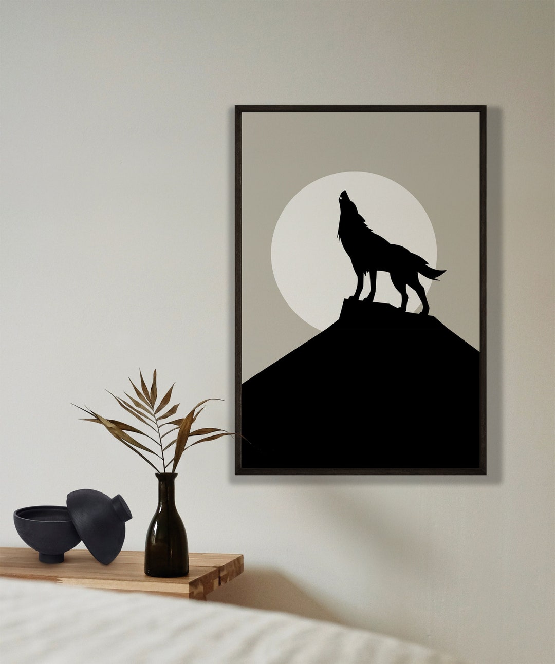 Wolf Moon Wall Art Digital Download - Etsy
