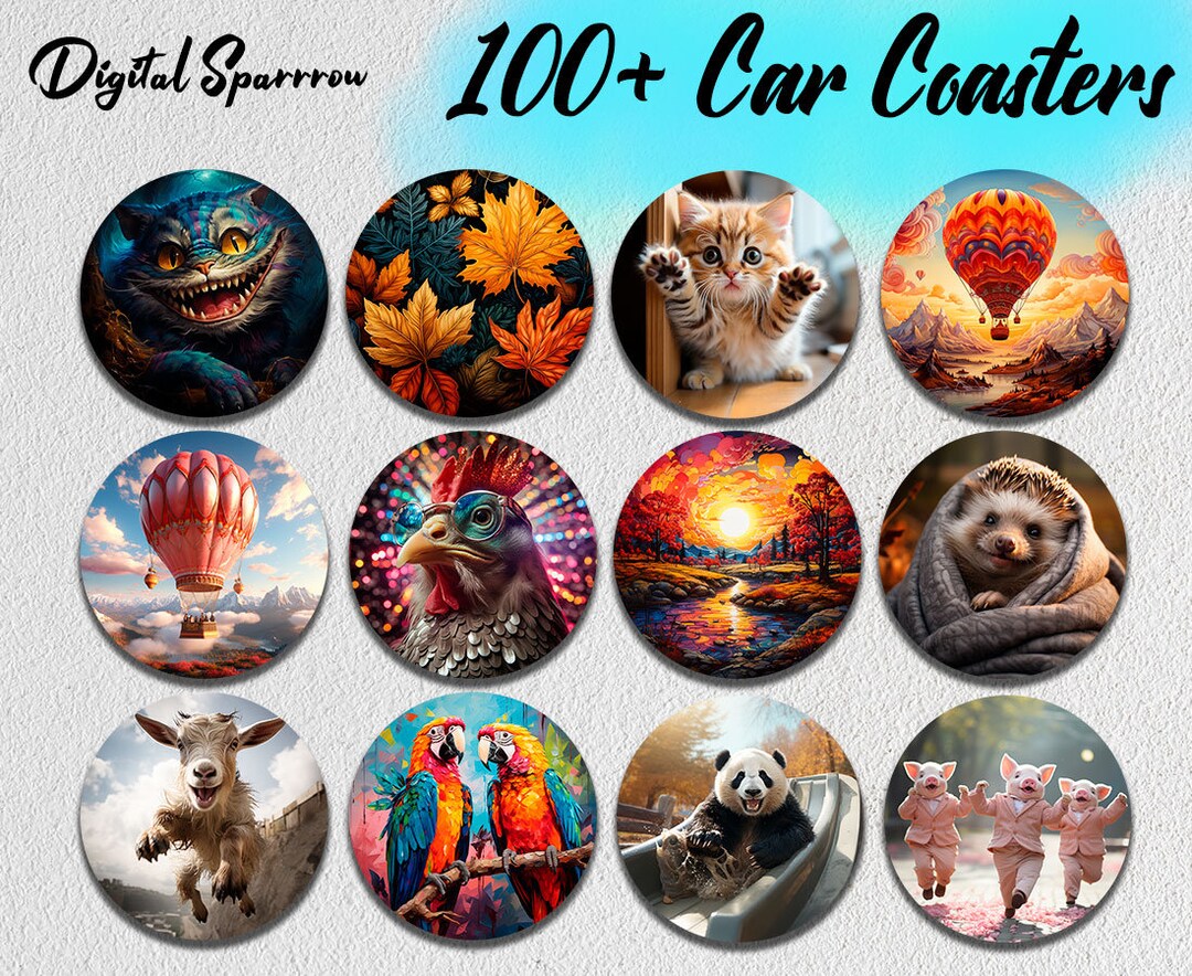Car Coaster Png, Funny Car Coaster Png, Car Coaster Sublimation Designs ...