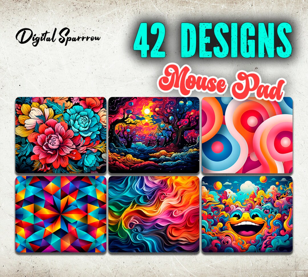 Mousepad Sublimation Designs Png Bundle, Mouse Pad Png, Instant Digital ...