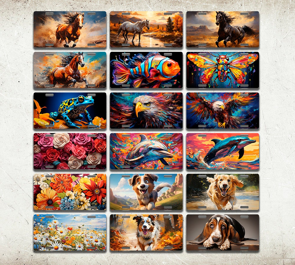 130 License Plate Sublimation Png, License Plate Designs Png, Digital ...
