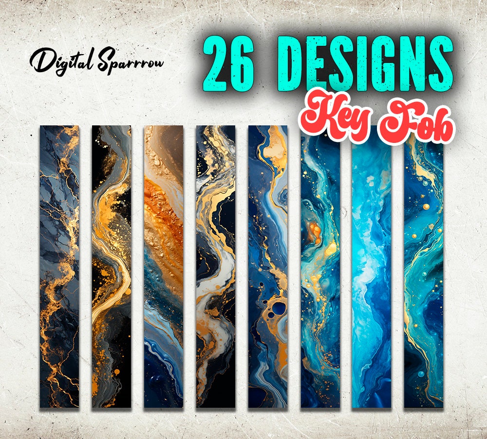 Key Fob PNG Marble Key Fob Sublimation Key Fob Wristlet - Etsy