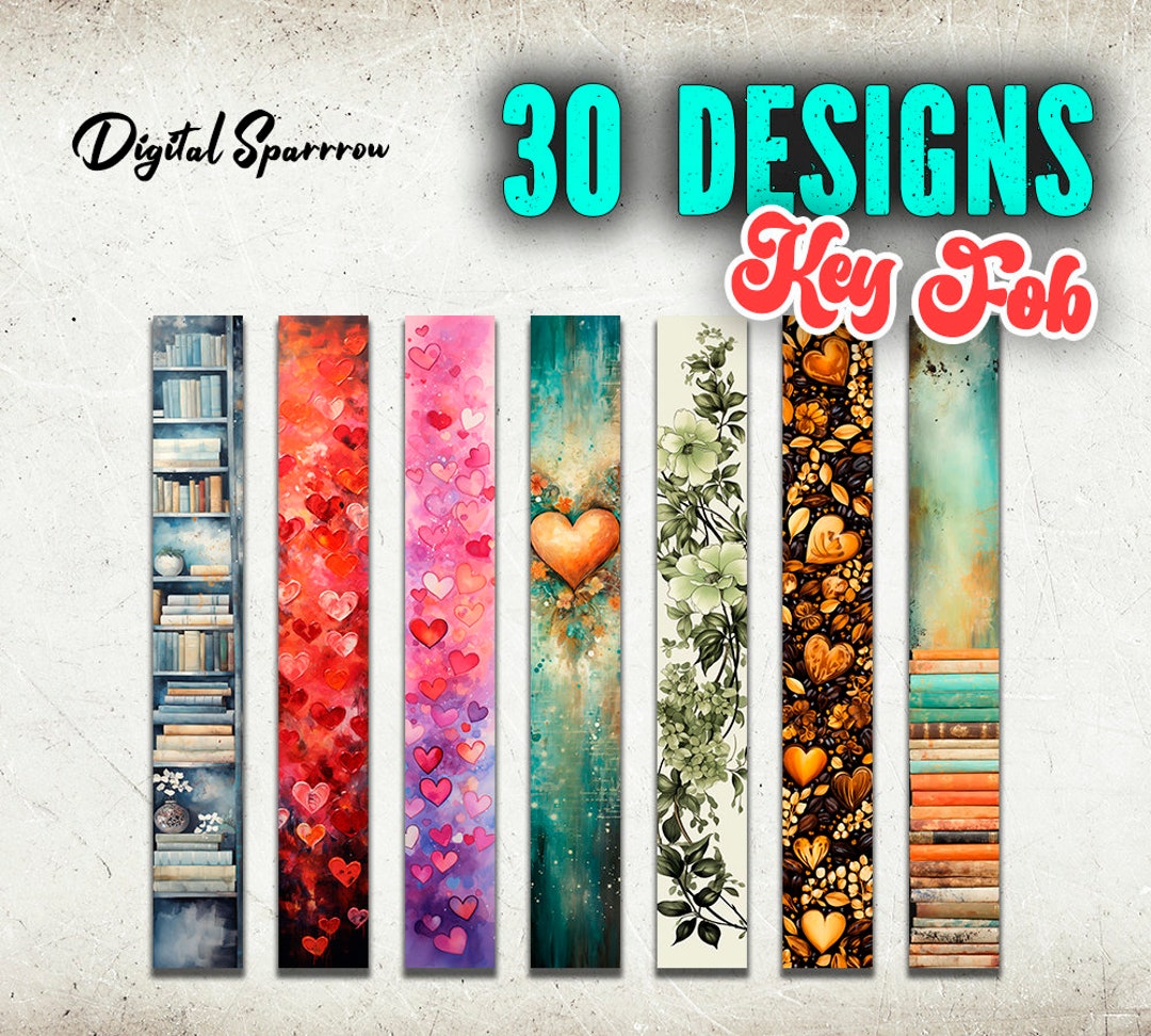 Key Fob PNG, Key Fob Sublimation, Key Fob Wristlet Sublimation Bundle ...