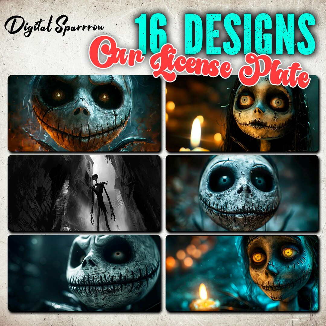 Halloween License Plate Png, Sublimation License Plate Designs, Car ...