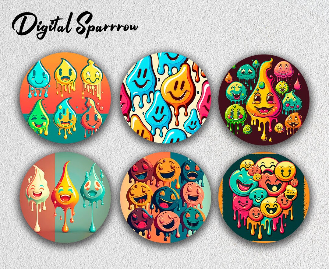 Smile Car Coaster Png, Retro Car Coaster Bundle, 90s Sublimation Design ...