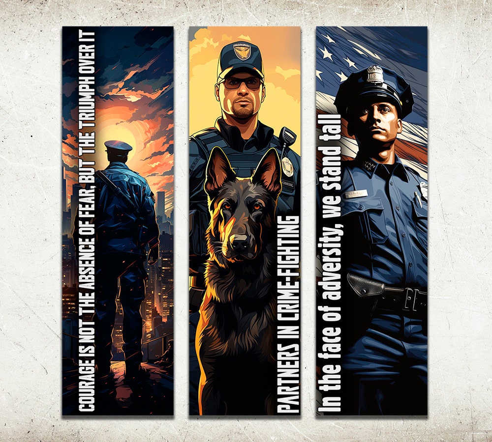 Policeman Bookmark PNG Bookmark Bundle Bookmark Printable - Etsy