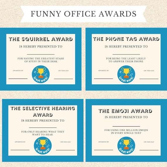 Employee Funny Office Awards