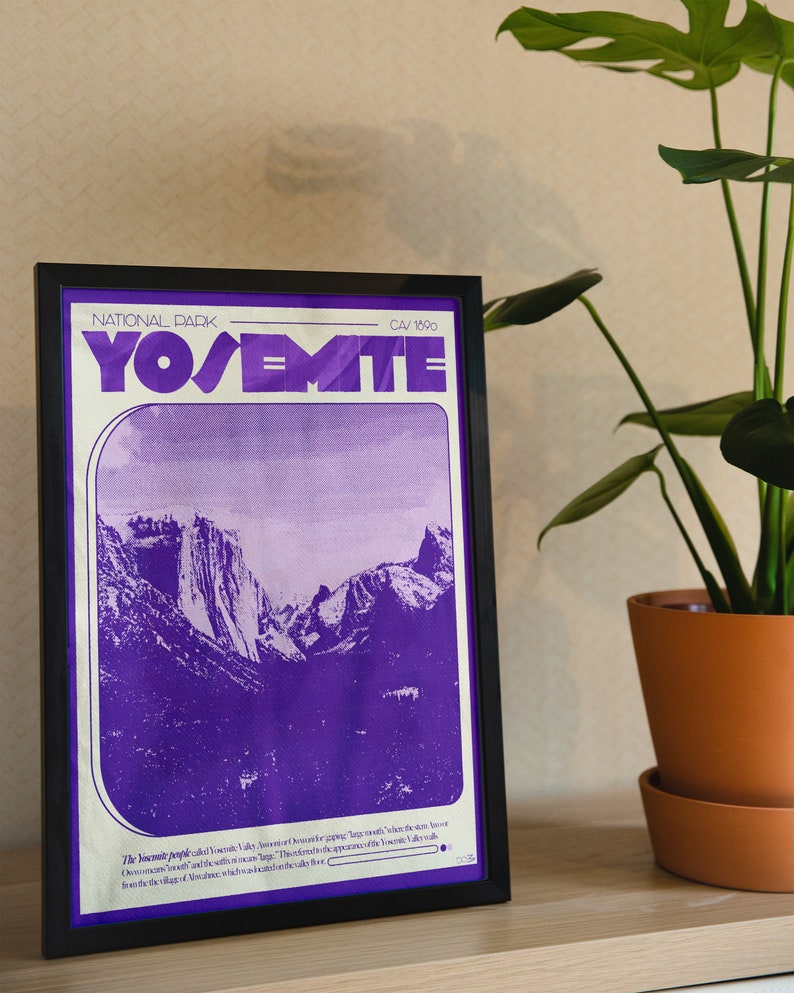 Yosemite National Park Poster - Etsy