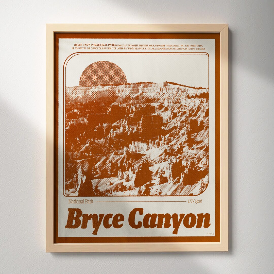 Bryce Canyon National Park Poster - Etsy