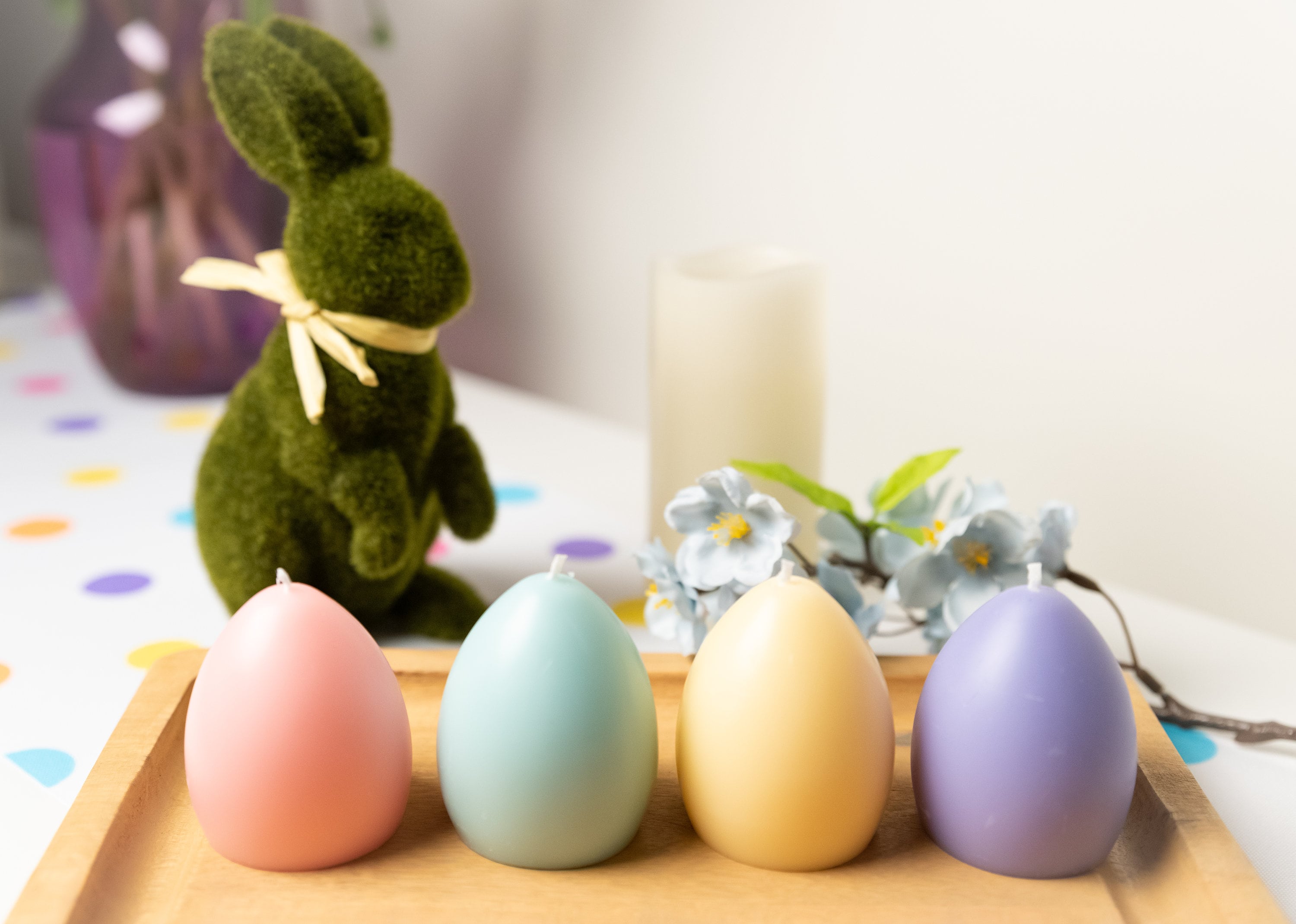 Easter Candles/easter Egg Candles/ Pillar Candles/ Scented Candles/set ...