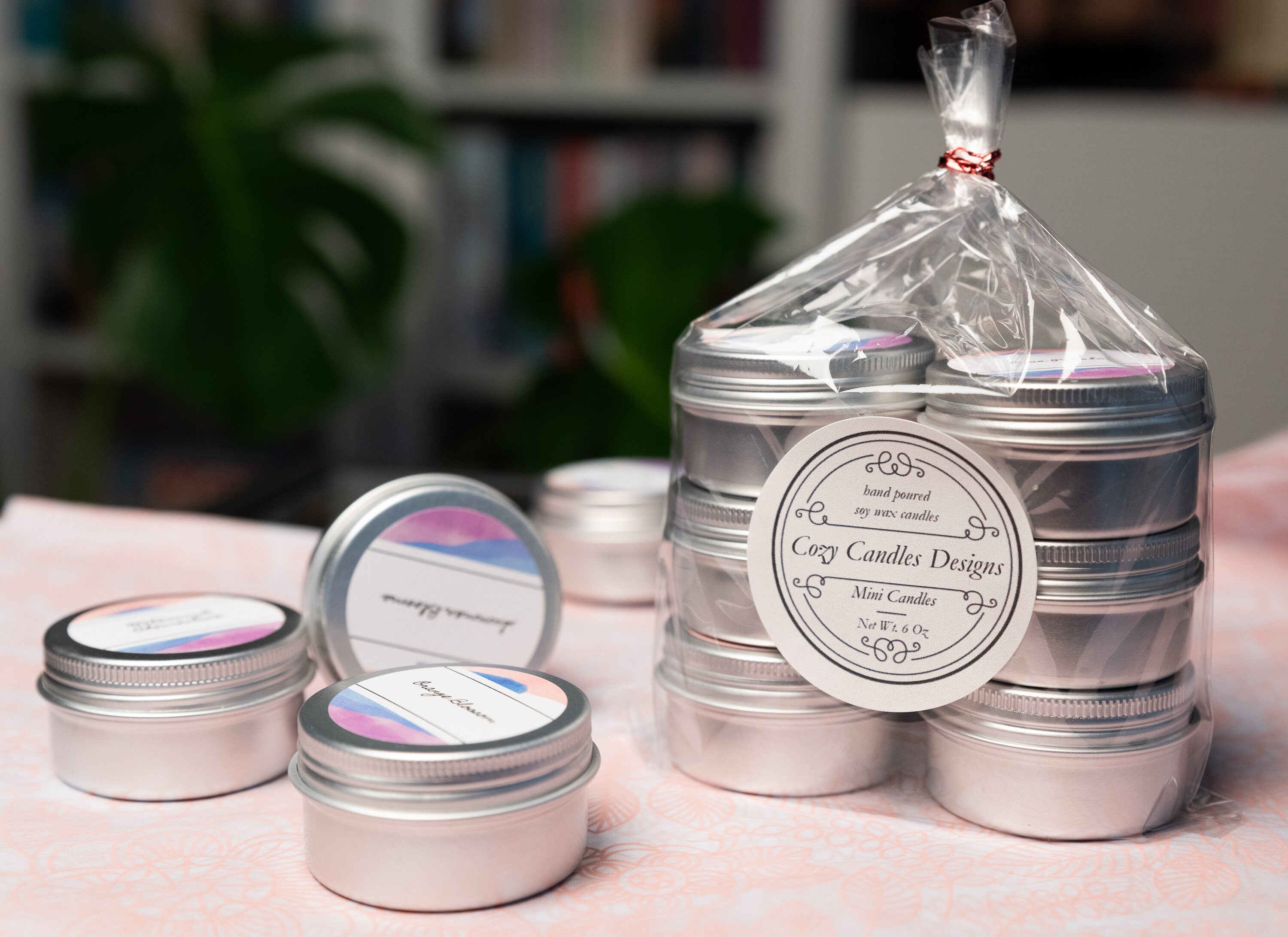 Travel Candles/ Mini Candles/ Tin Candles/floral Fragrance/soy Wax ...