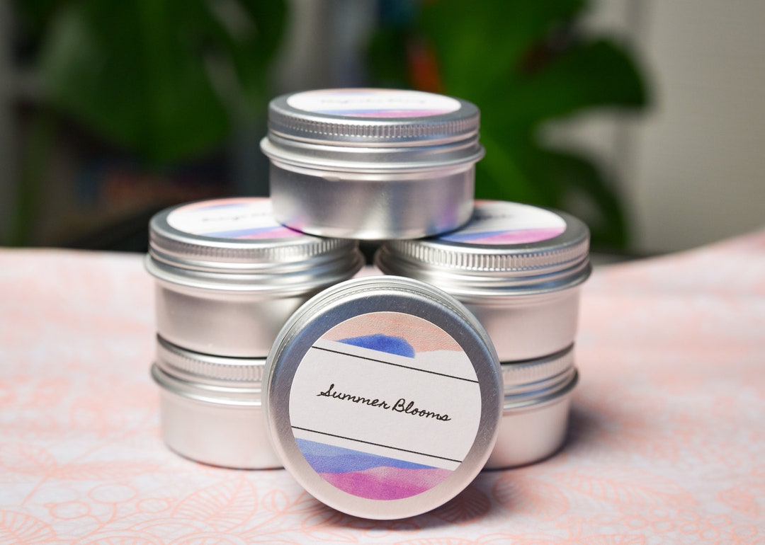 Travel Candles/ Mini Candles/ Tin Candles/floral Fragrance/soy Wax ...