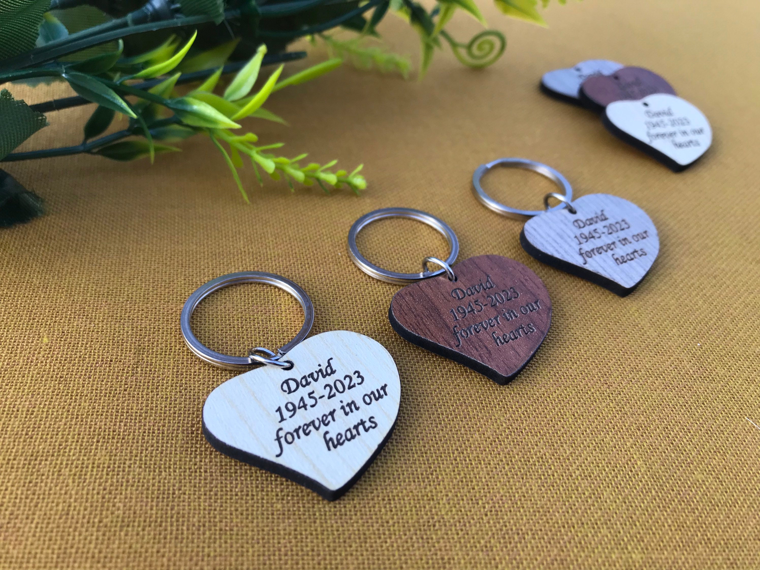 Celebration of Life ,funeral Favors for Guests Personalized Heart ...