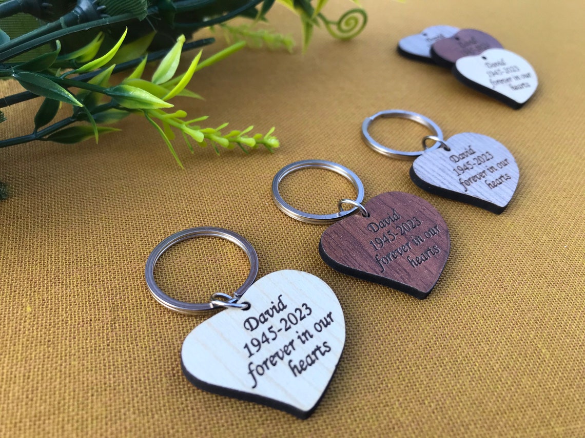 Celebration of Life ,funeral Favors for Guests Personalized Heart ...