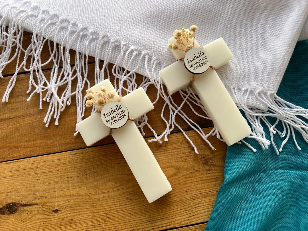 Handcrafted Cross Soap Favors, Baptism Christening Party, Bulk Soaps - Etsy