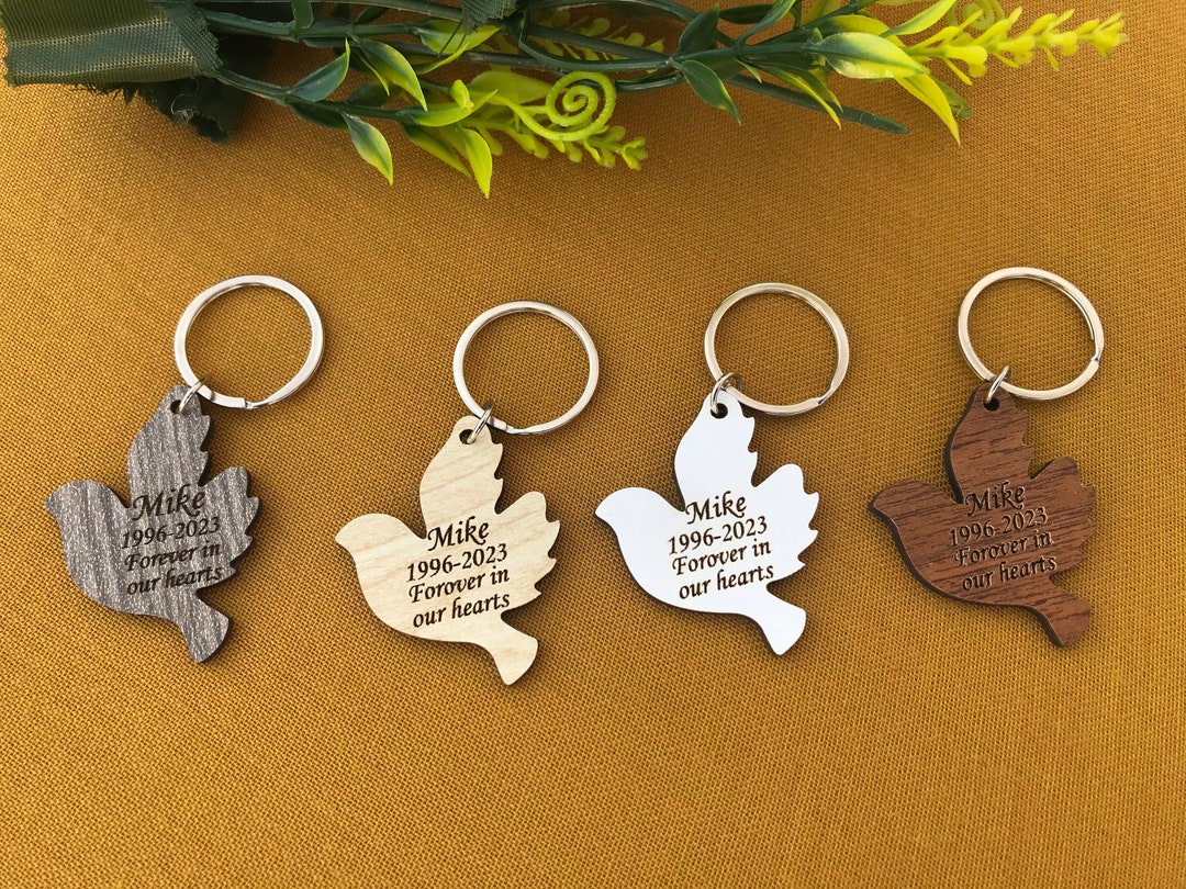 Custom Funeral Favors,in Loving Memory Keychains,celebration of Life ...