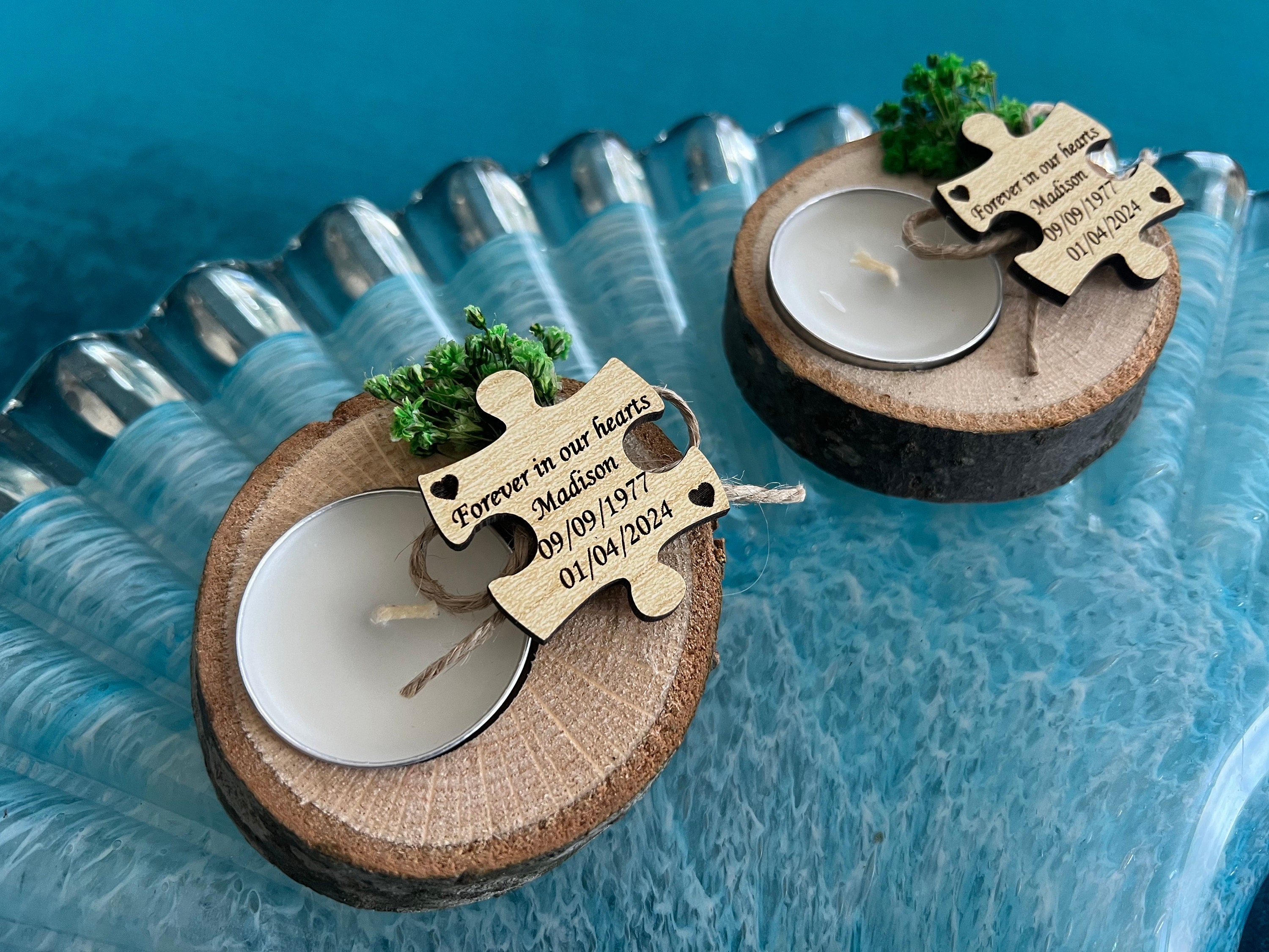Bulk Funeral Favors, Personalized Funeral Favors Tealight Holders ...