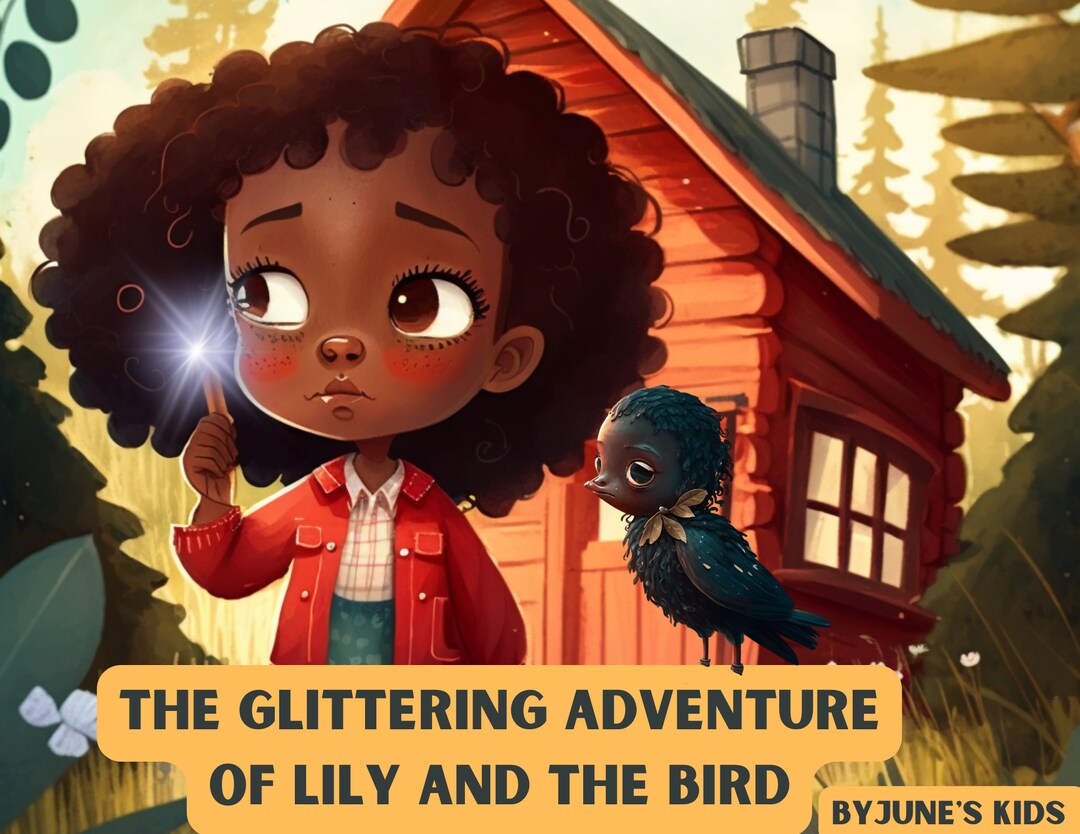 The Glittering Adventure of Lily and the Bird, Printable Childrens Book ...