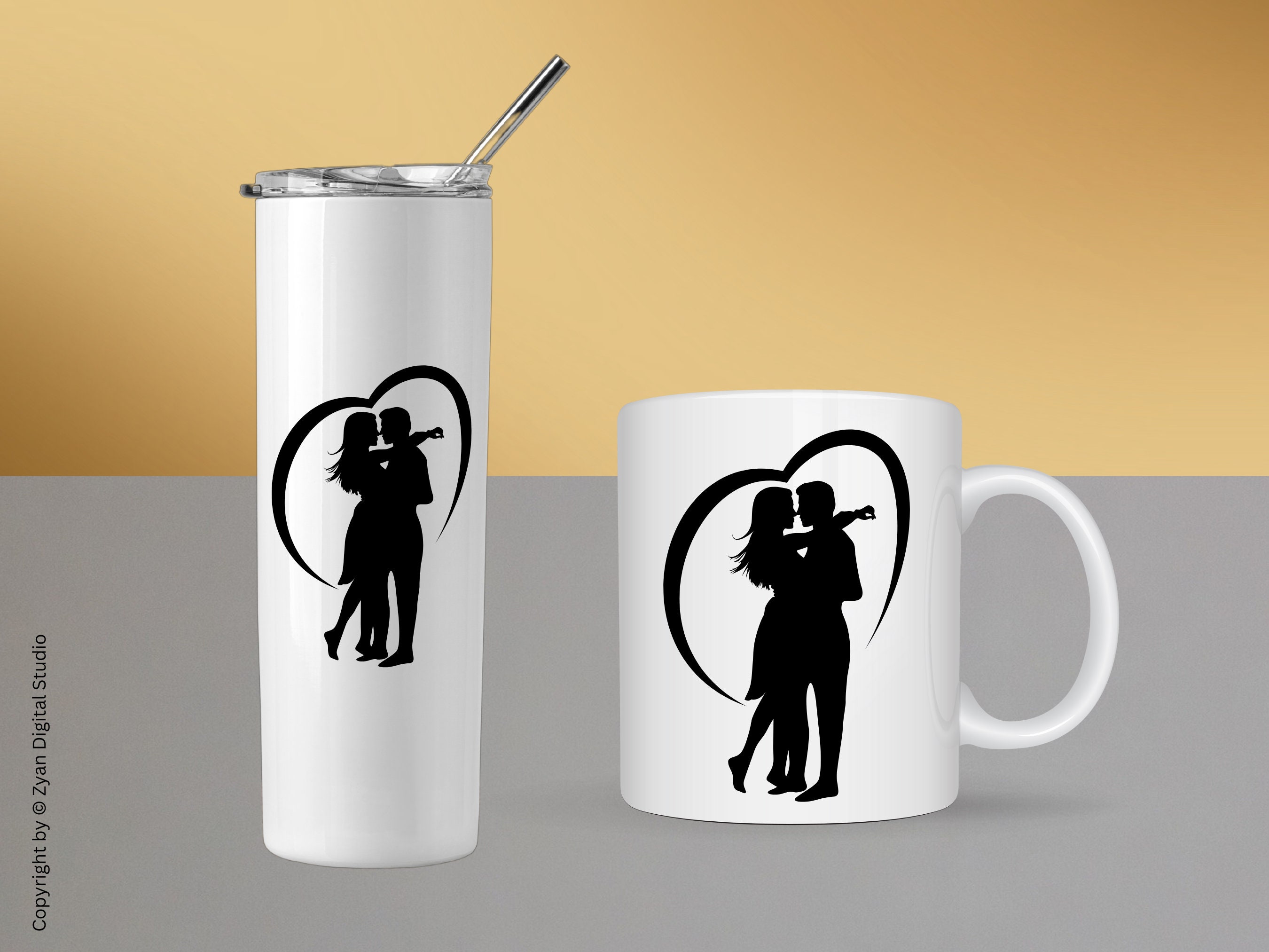 Couple Silhouette Png, Svg Ai, T-shirt Design, Png Sublimation, Cricut ...