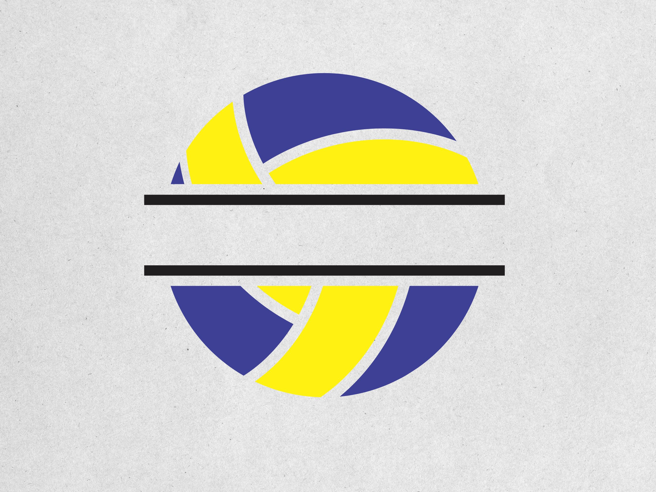 Volleyball Split Monogram Png, Svg, Digital Download for Sublimation ...