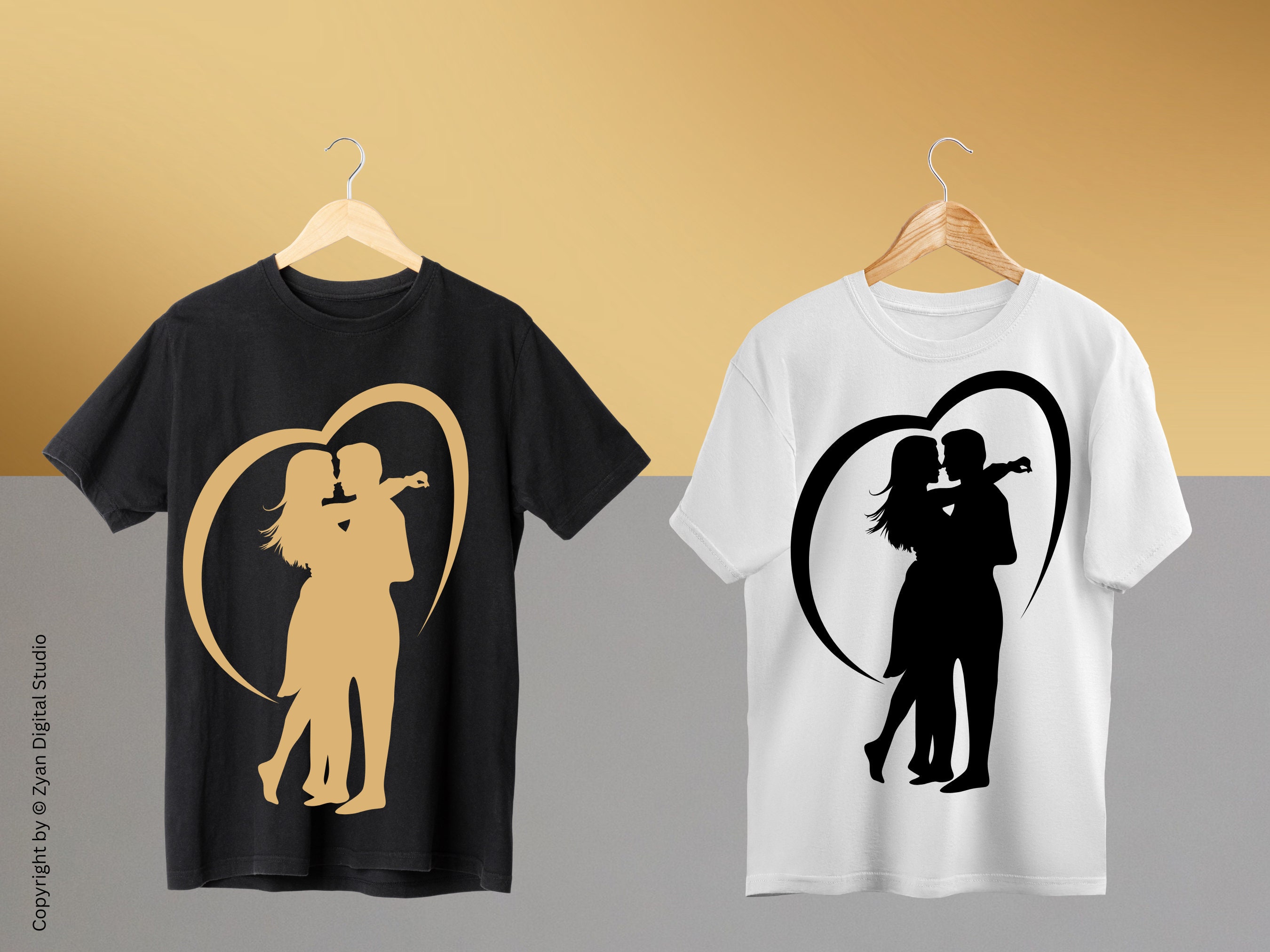 Couple Silhouette Png, Svg Ai, T-shirt Design, Png Sublimation, Cricut ...