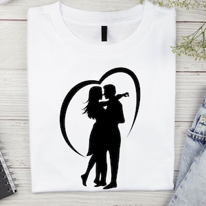 Couple Silhouette Png, Svg Ai, T-shirt Design, Png Sublimation, Cricut ...