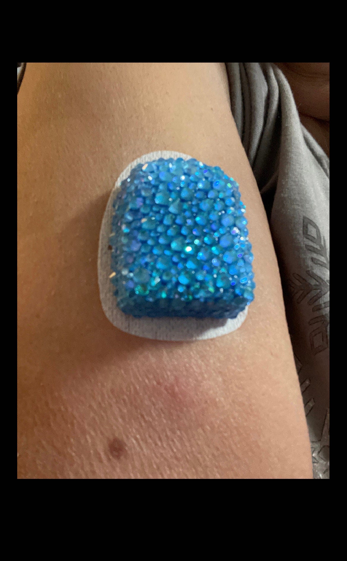 Original© Omnipod Cover Reusable Dexcom G6 Cover Lustrous Blue Crystal Diabetes Awareness 