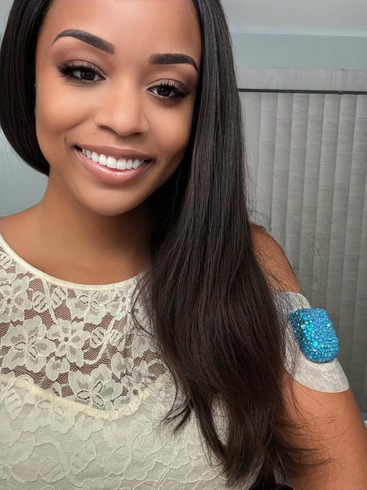 Original© Omnipod Cover Reusable Dexcom G6 Cover Lustrous Blue Crystal Diabetes Awareness 