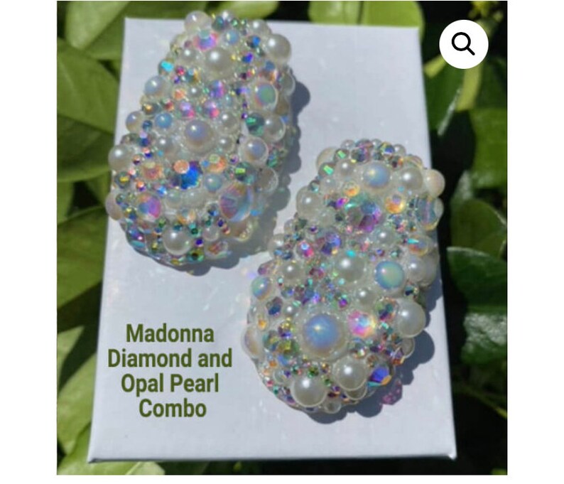 Original© Dexcom G6 Cover Reusable Madonna Pearl Opal Diamonds Wedding ...