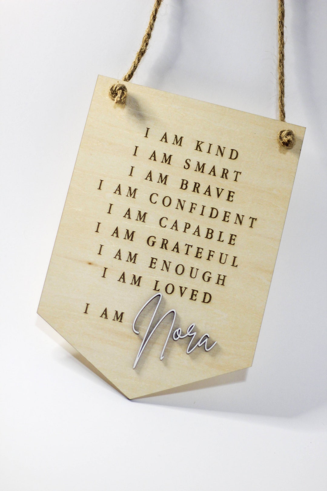 Personalized Affirmation Sign Kids Affirmation Sign Daily Affirmations ...