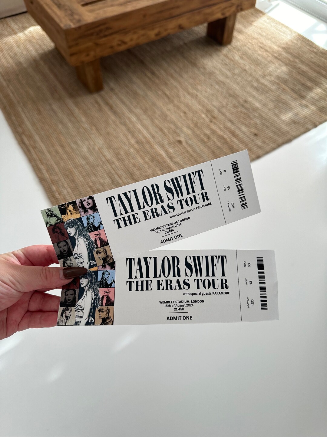 ERAS TOUR Taylor Swift Concert Personalised Physical Ticket - Etsy