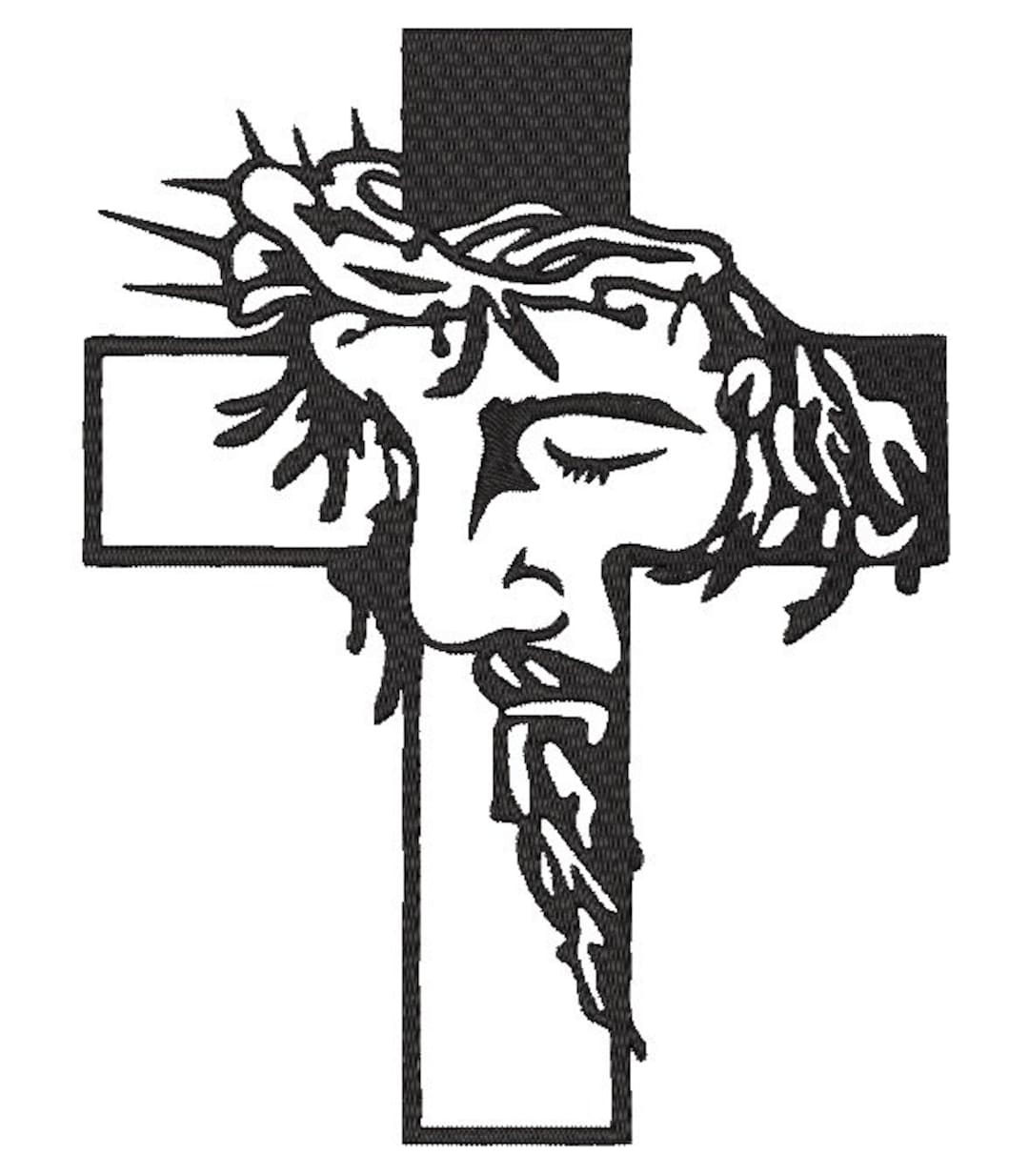 Jesus Cross Embroidery Design, Jesus Face Machine Embroidery Design ...
