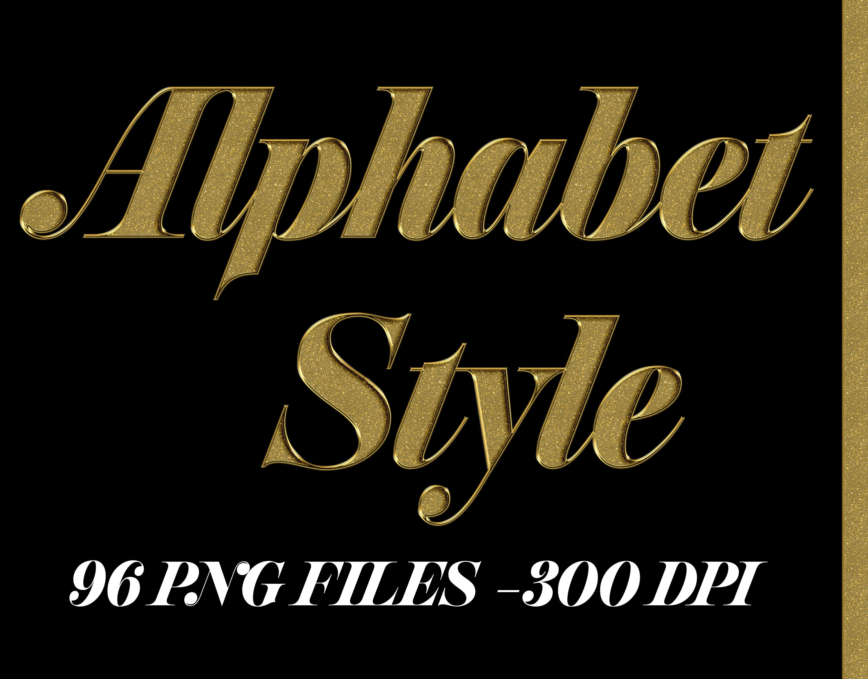 Gold Glitter Alphabet PNG, Bling Alphabet Clipart, Sparkle Letters ...