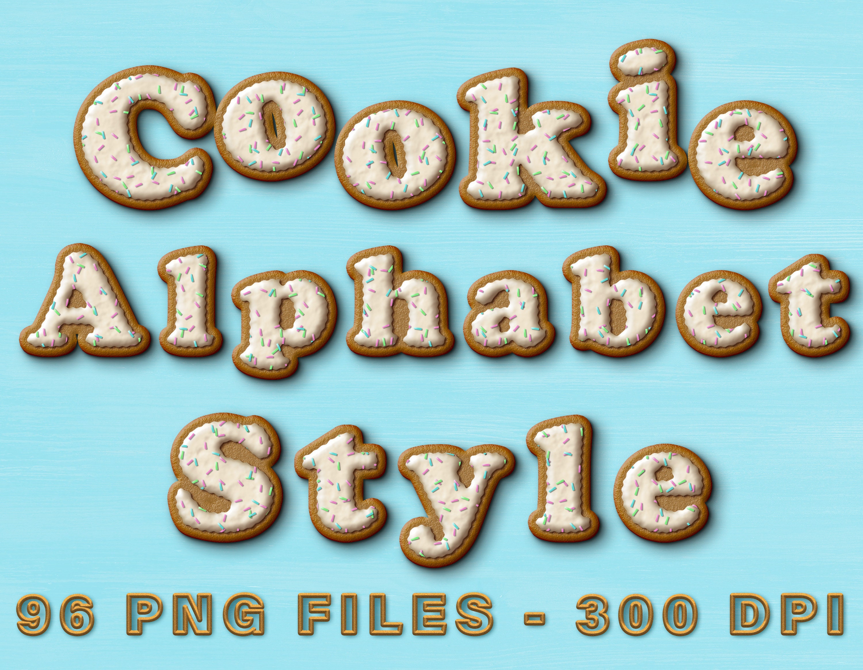 Cookie With Sprinkles Alphabet PNG, Cookie Alphabet Clipart, Cookie ...