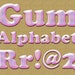 Realistic Bubble Gum Alphabet PNG, Gum Alphabet Clipart, Colorful ...